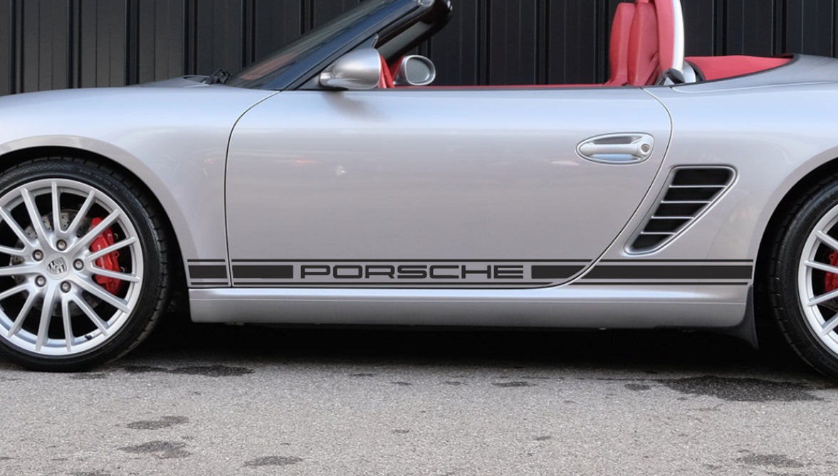 PORSCHE BOXSTER 987 SIDE GRAPHICS STRIPES DECAL SET – VINYLSPORTCLASSIC