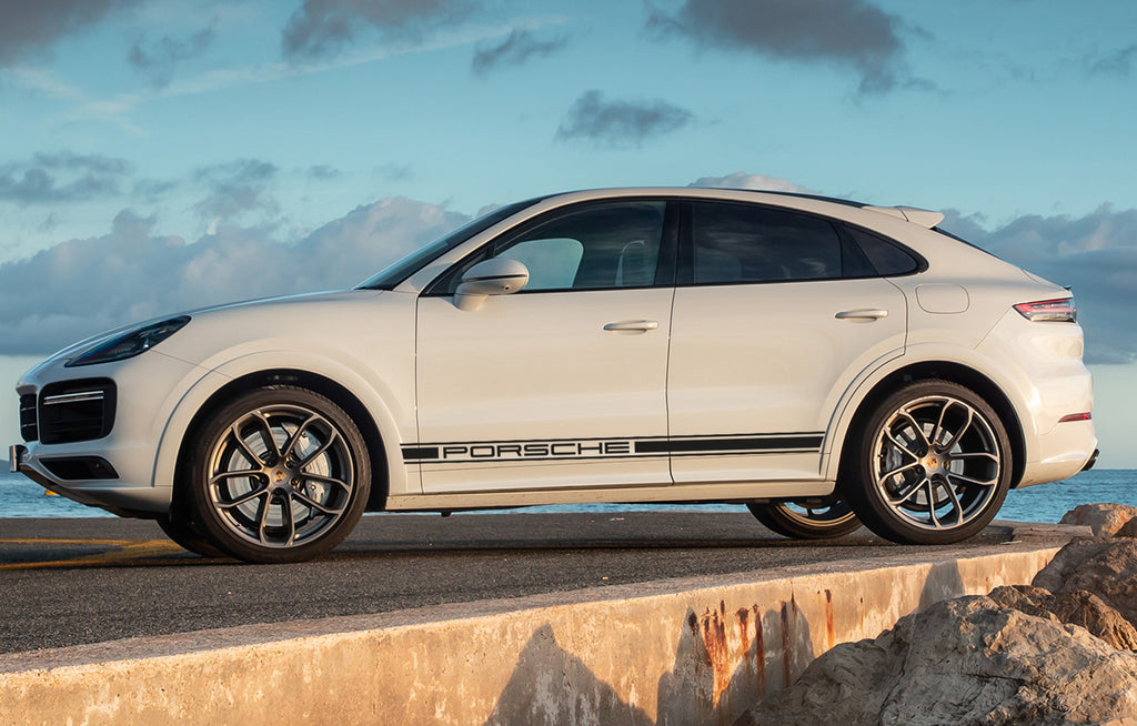 PORSCHE CAYENNE DECORATIVE SIDE STRIPS DECAL SET – VINYLSPORTCLASSIC