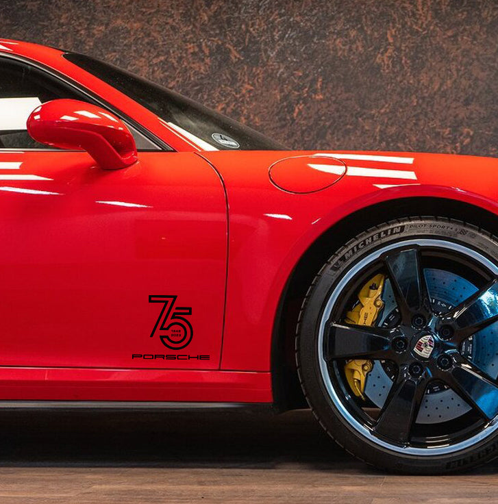 PORSCHE 75 ANNIVERSARY DECAL – VINYLSPORTCLASSIC