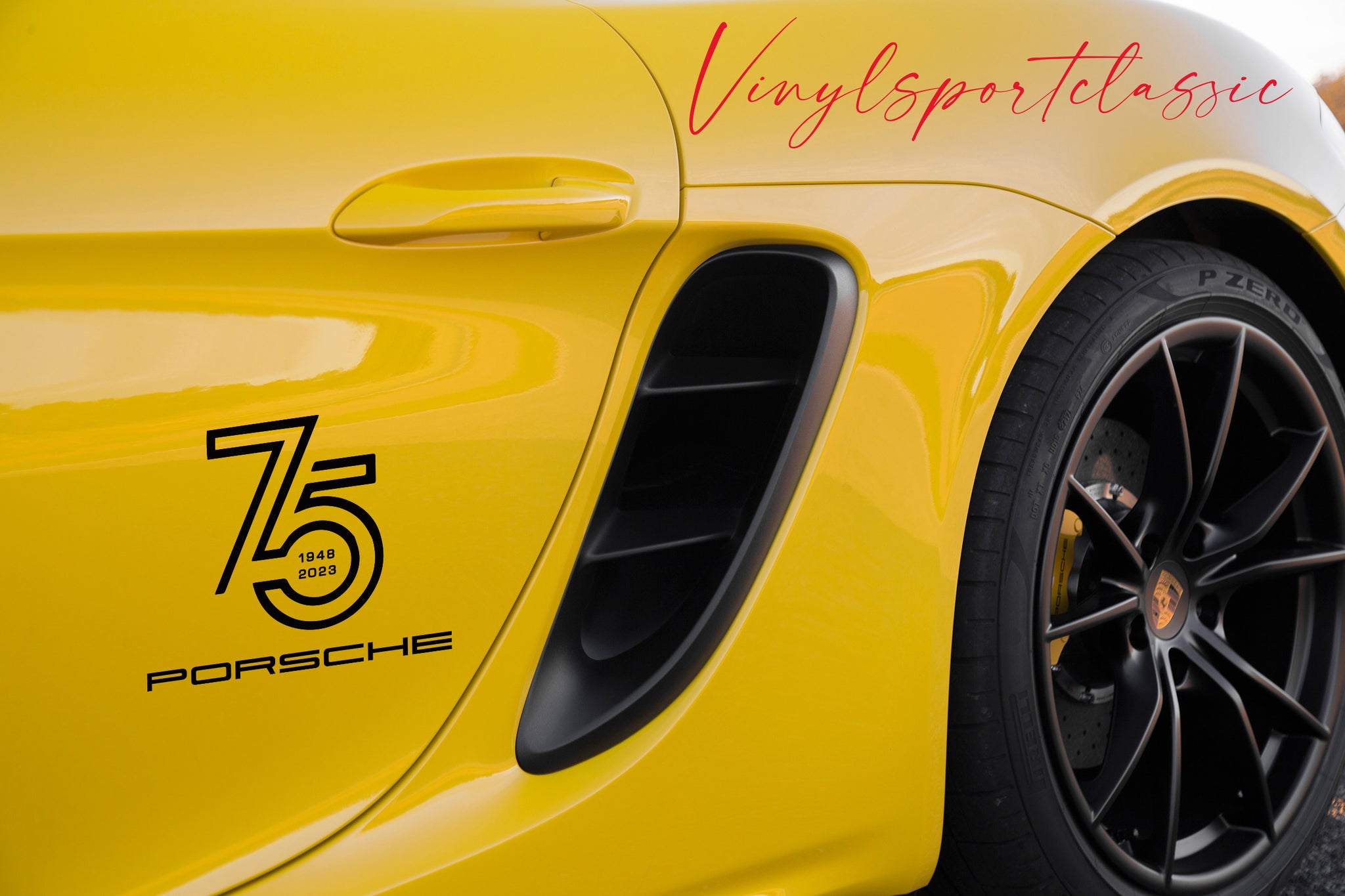 PORSCHE 75 ANNIVERSARY DECAL – VINYLSPORTCLASSIC