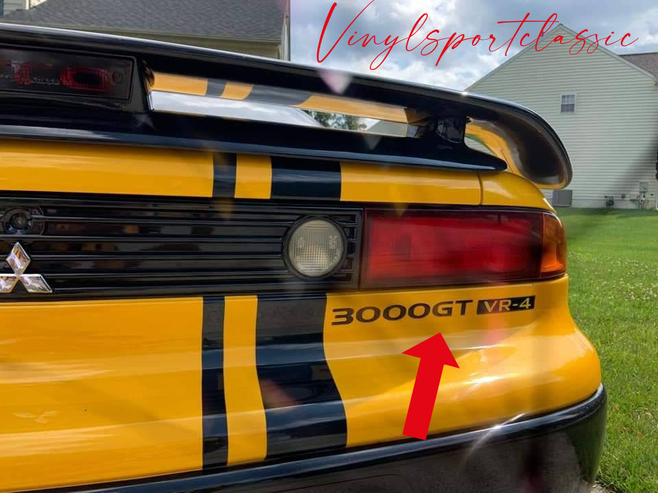 MITSUBISHI 3000 GT VR4 REAR DECAL – VINYLSPORTCLASSIC