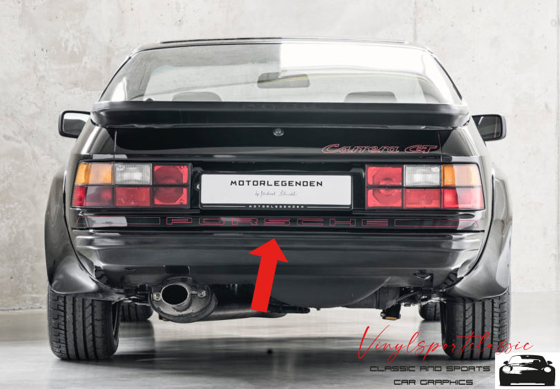 PORSCHE 924 AND 944 REAR DECAL – VINYLSPORTCLASSIC