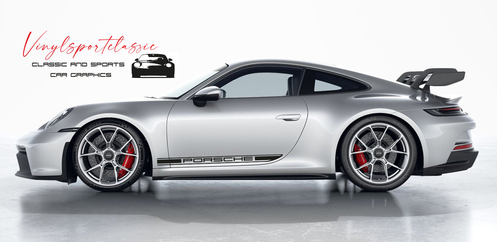PORSCHE 992 SHORT STRIPES DECAL SET – VINYLSPORTCLASSIC