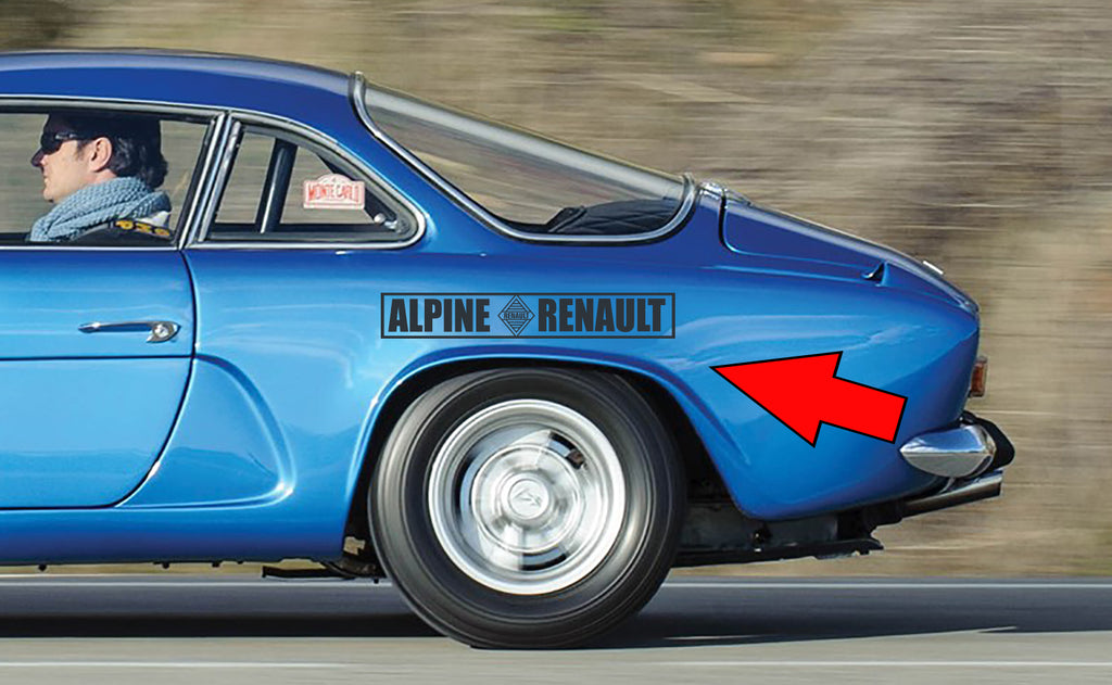 RENAULT ALPINE A110 REAR FENDER DECAL SET – VINYLSPORTCLASSIC