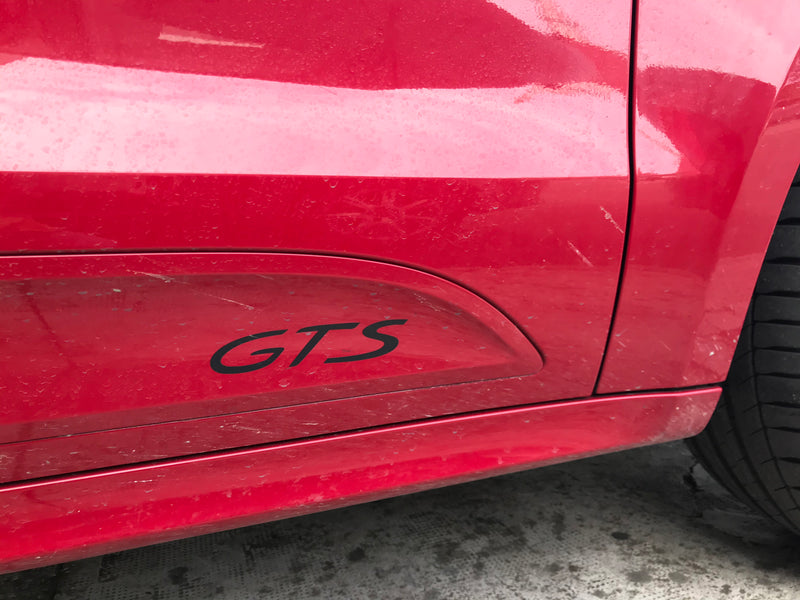 GTS DOOR DECAL SET FOR PORSCHE MACAN 911 BOXSTER AND CAYMAN ...