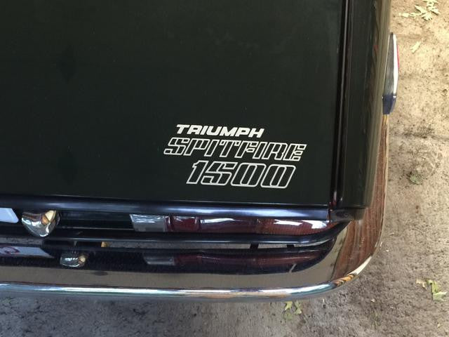 TRIUMPH SPITFIRE 1500 DECAL SET – VINYLSPORTCLASSIC