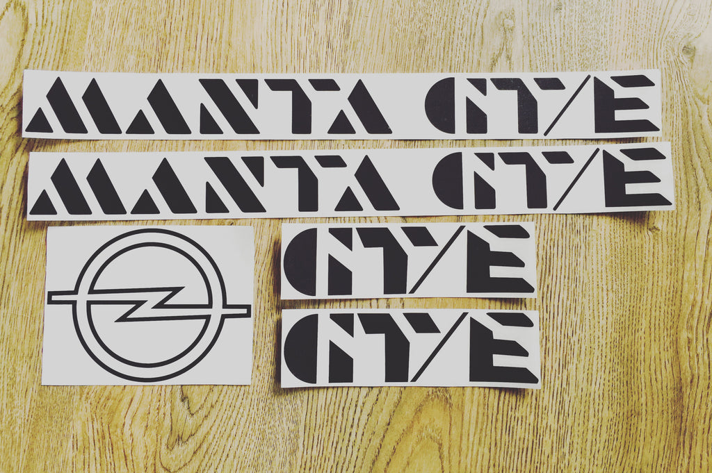 OPEL MANTA GTE DECAL SET – VINYLSPORTCLASSIC