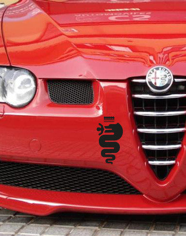 2X ALFA ROMEO CLASSIC SNAKE DECAL – VINYLSPORTCLASSIC