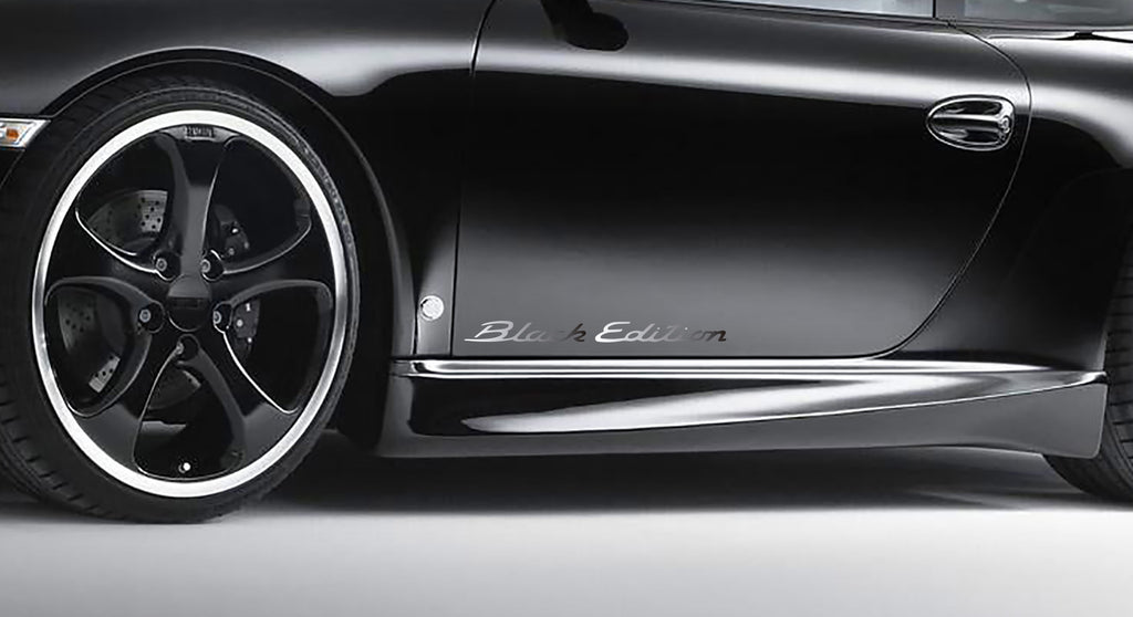 PORSCHE BLACK EDITION STICKER DECAL SET – VINYLSPORTCLASSIC