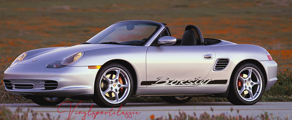 PORSCHE BOXSTER SIDE SCRIPT VINYL DECAL SET – VINYLSPORTCLASSIC