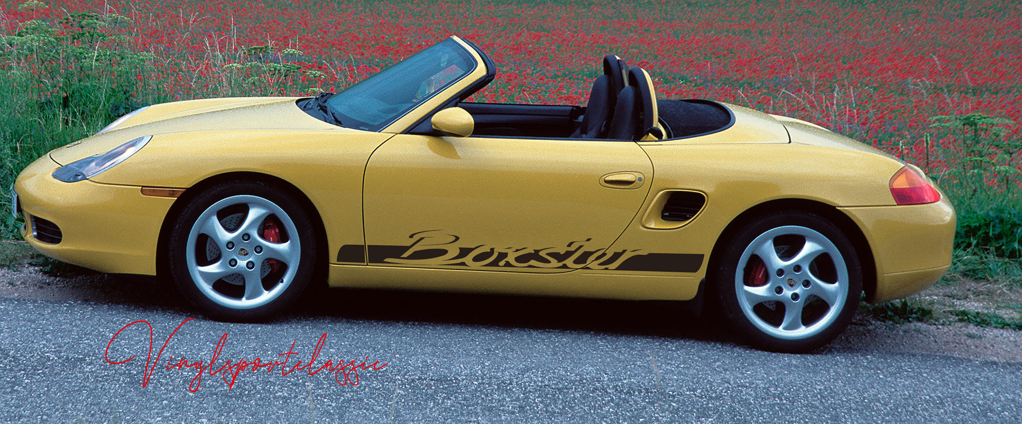 PORSCHE BOXSTER SIDE SCRIPT VINYL DECAL SET – VINYLSPORTCLASSIC
