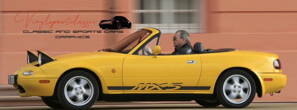 MAZDA MX5 SIDE GRAPHICS VINYL DECAL SET – VINYLSPORTCLASSIC