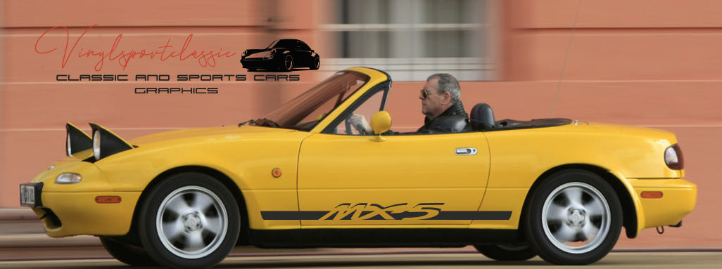MAZDA MX5 SIDE GRAPHICS VINYL DECAL SET – VINYLSPORTCLASSIC
