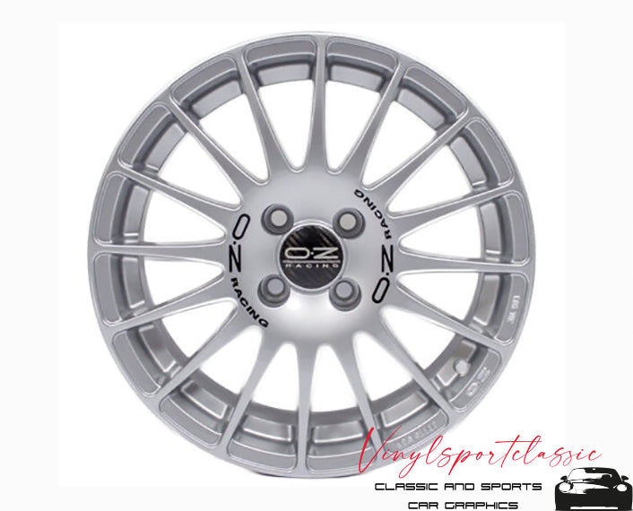 OZ RACING SUPER TURISMO WHEEL DECAL SET 16" – VINYLSPORTCLASSIC