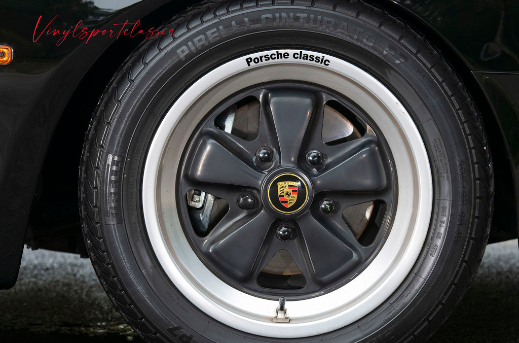 Porsche Classic Wheel Decal Set Vinylsportclassic